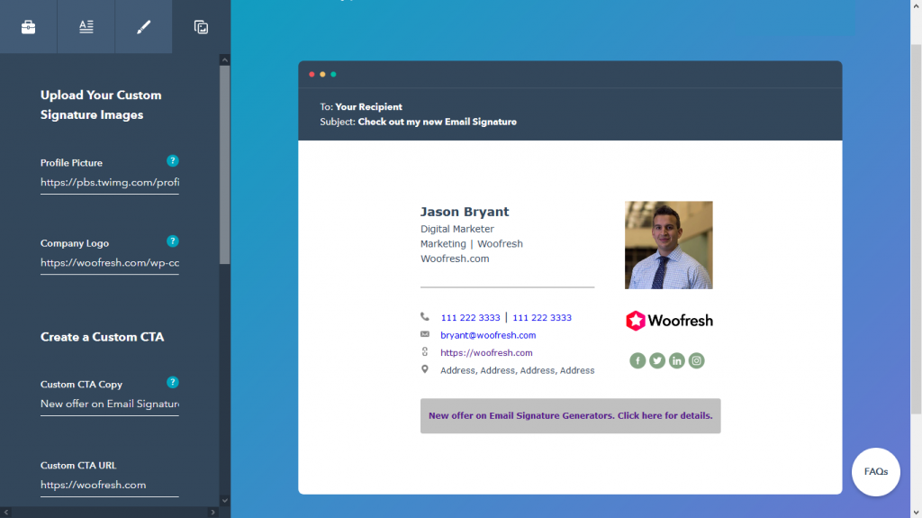 The 4 Best Free Email Signature Generators of [CY] + Tips - Woofresh